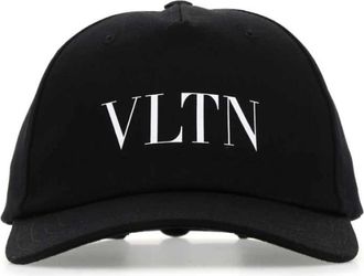 Valentino Garavani Homme, Accessoires, Noir, Taille: 59 CM Casquette de baseball en coton