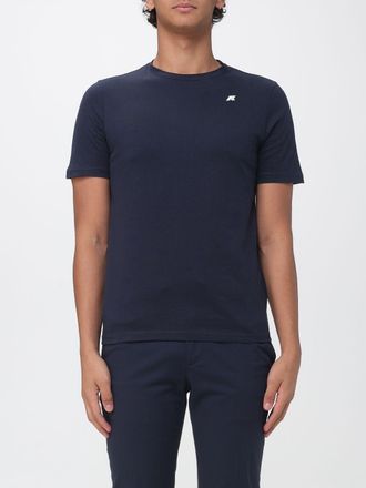 K-Way Slim-Fit-T-Shirt aus Baumwolle mit Kontrastlogo und Rundhalsausschnitt