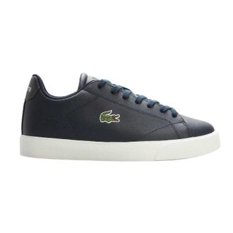 Lacoste Lerond Set Krokodil Sneaker f&uuml;r Herren, Leder, Flach (Marine/Wei&szlig;)
