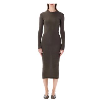 Fear of God Figurbetontes Langarmkleid aus Rippstrick - - Dresses - Damen - Braun - S