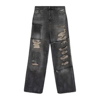 Amiri Homme, Jeans, Gris, Taille: W29 Logo Jeans