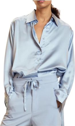 Cynthia Rowley Femme, Blouses et Chemises, Bleu, Taille: 36 FR Chemises