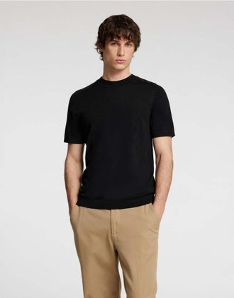 Selected T-Shirt in Schwarz