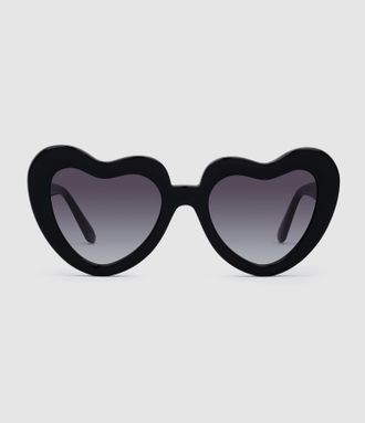Jimmy Fairly Lunettes de Soleil Coeur Noir