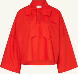 Comma Comma Schluppenbluse rot