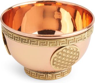 NKlaus Ø 8 cm Räucherschale Blume des Lebens aus Kupfer Weihrauchschale Kupferschale 39138