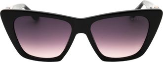 Guess Gl&auml;nzende Schwarze Sonnenbrille Von Guess