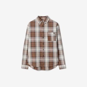 Burberry Chemise en coton Madras Check, Size: XXL
