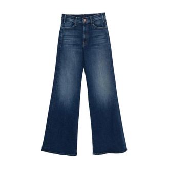 Mother Wide Leg Cropped Jeans - - Jeans - Damen - Blau - W29