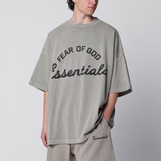 Fear of God Training 90s T-Shirt aus verwaschenem grauem Baumwolljersey