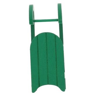 Angoily Weihnachtlicher Holz-Schlitten Dekoration Tischdeko Handgefertigt Grün Festliche Xmas Ornament Wohnraum Schmuck