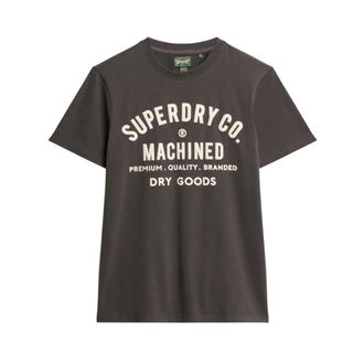 Superdry Homme, Tops, Noir, Taille: XL Tee-shirt de Travail en Coton Noir