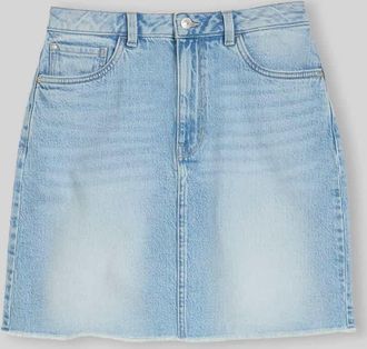 Tom Tailor Denim Mini Jeansrock mit offenem Saum