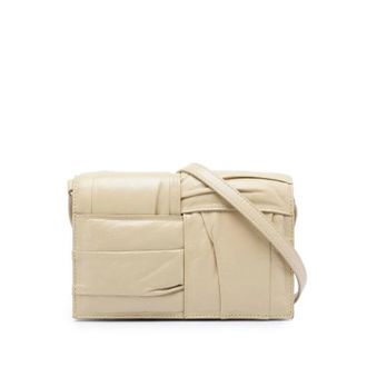 Bottega Veneta Pre-owned Gewebte Leder Umh&auml;ngetasche - - Pre-owned - Damen - Beige - ONE SIZE