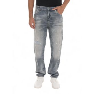 HUGO BOSS Vintage Finish 5-Pocket Jeans mit Ausschnitten - - Jeans - Herren - Grau - W30