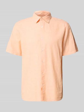 Mc Neal Regular Fit Freizeithemd aus Leinen-Baumwoll-Mix
