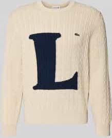 Lacoste Regular Fit Strickpullover aus Baumwoll-Mix