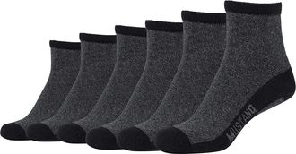 Mustang Jeans Damen Kurzsocken 6er Pack 39/42 black