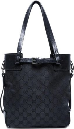 Gucci sac à main en toile GG (années 2000-2020) - Noir