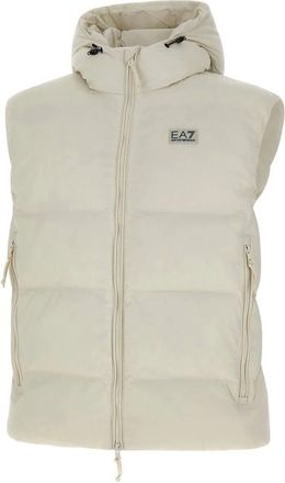 Emporio Armani Emporio Armani Ea7, Homme, Vestes, Blanc, Taille: S Gilet Rembourr&eacute; en Nylon