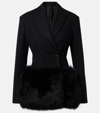 Alaia Ala&iuml;a Blazer aus Wolle