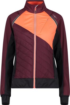 F.lli Campagnolo W Jacket Detachable Rot - PrimaLoft Warme atmungsaktive Damen Softshell Jacke, Gr&ouml;&szlig;e 36 - Farbe Burgundy