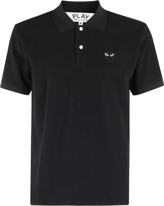 Comme Des Gar&ccedil;ons Homme, Tops, Noir, Taille: XL Black Heart Polo