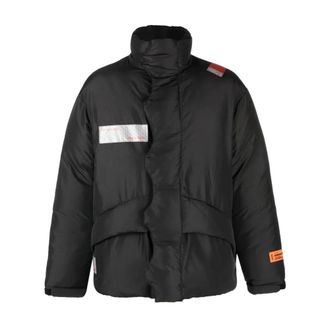 Heron Preston Schwarze Puffer-Daunenjacke zum Wandern - - Jackets - Herren - Schwarzk - XL