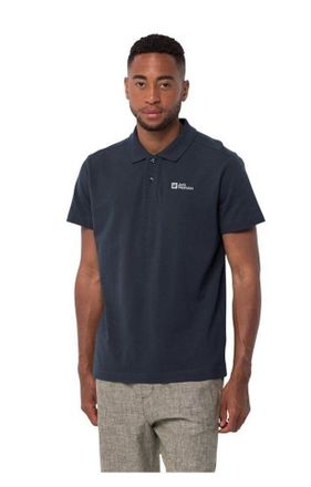 Jack Wolfskin Poloshirt Essential (Bio-Baumwolle) nachtblau Herren