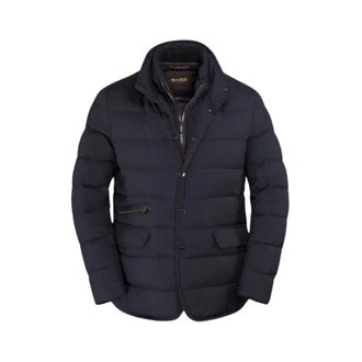 Moorer Drei-Knopf Daunenjacke - - Jackets - Herren - Blau - 4XL