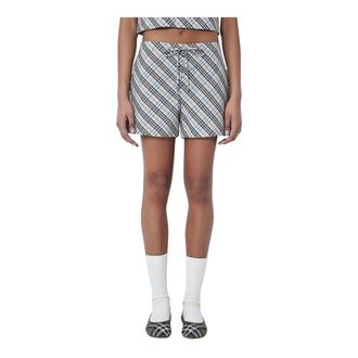Burberry Karierte Shorts mit Kordelzug - - Shorts - Damen - Mehrfarbig - S
