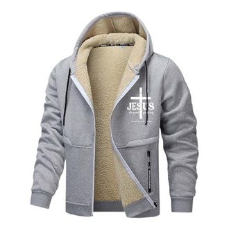 Generic Sweat a Capuche Homme Hooded Sweatshirt Veste Homme Polaire doubl&eacute;e &eacute;paisse Coupe-Vent avec Sweats &agrave; Capuche Chaud en diff&eacute;rentes Couleurs
