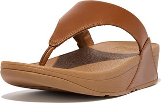 FitFlop Damen LULU TOE POST - LEATHER Zehenstütze Sandalen, Beige (Ss18 Hellbraun 592), 42 EU