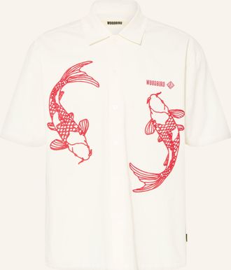 Woodbird Woodbird Kurzarm-Hemd Wbwang Comfort Fit weiss