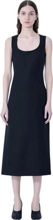 Jacquemus Femme, Robes, Noir, Taille: 38 FR La Robe Tablier Midi Dress
