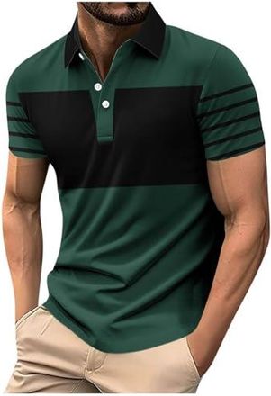 Generic Chemise de golf extensible d&eacute;contract&eacute;e &agrave; manches courtes et col rabattable, l&eacute;g&egrave;re, polyvalente, &eacute;l&eacute;gante, confortable, respirante, pour le travail, 