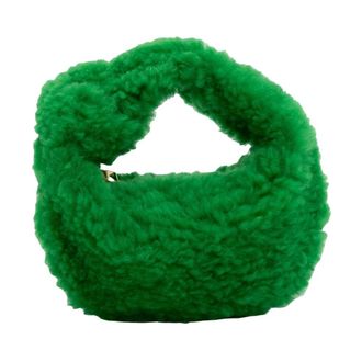 Bottega Veneta Sac Mini Fluffy &agrave; Poign&eacute;e Pr&eacute;-aim&eacute; - Femme - Pre-owned - Vert - Taille: ONE Size