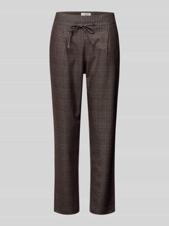 Christian Berg Hose im Allover-Look mit elastischem Bund und Tunnelzug