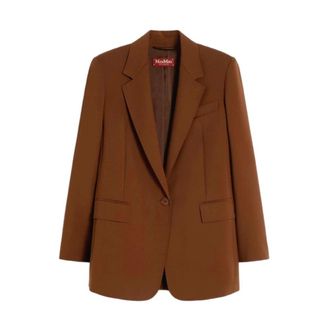 Max Mara Femme, Vestes, Brun, Taille: 38 FR Mstbalco Blazer