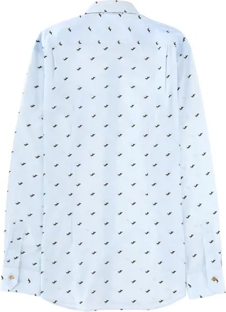 Paul Smith Organic Cotton Print Shirt - Blue