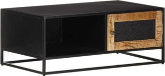 vidaXL vidaXL Couchtisch 90x50x35 cm Raues Mangoholz