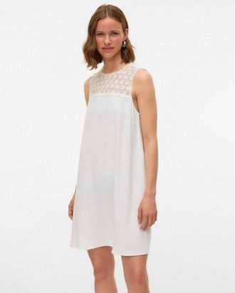 Vero Moda Minikleid VMALVA CROCHET SHORT DRESS WVN GA Sommerkleid