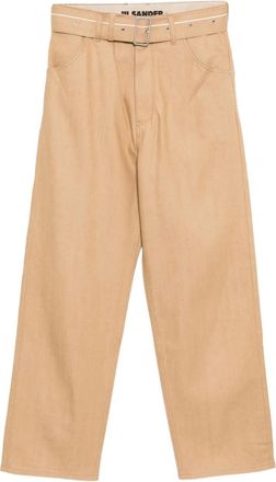 Jil Sander Jeans mit Gürtel - Nude