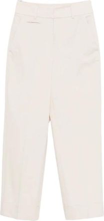 PESERICO Femme, Pantalons, Beige, Taille: 42 FR Pantalon Taille Haute avec D&eacute;tail de Poche Avant