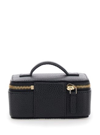 Marc Jacobs Womens Handbag The Jewel Box Black Leather Split Cow Handbags Hand Bags