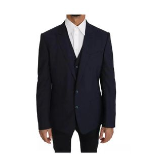 Dolce & Gabbana Martini Blazer Weste 2-teilig - - Suits - Herren - Blau - L