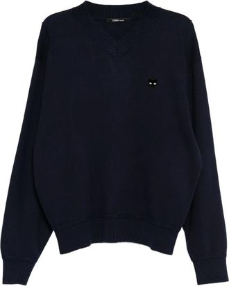 Songzio sweat à broderies - Bleu
