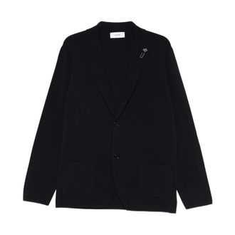 Lardini Blazer Tricot Uni-boutonnage - Homme - Vestes - Bleu - Taille: S