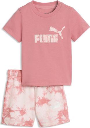 Puma Essentials Tie-dye T-Shirt and Shorts im Set Baby, Accessoires, Rosa, 12-18M