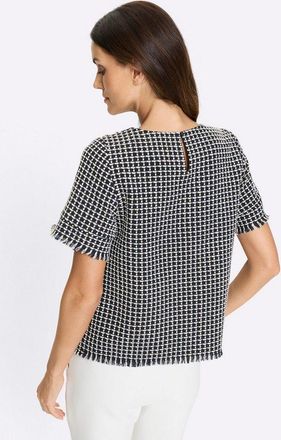 Heine Klassische Bluse Boucl&eacute;-Bluse Kurzarm